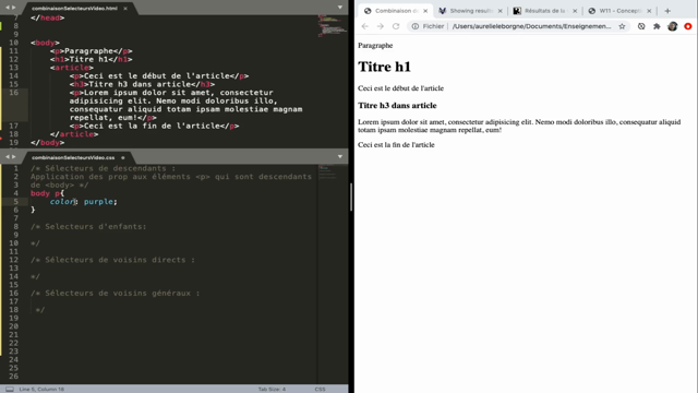 - Combinaison De Sélecteurs En Css