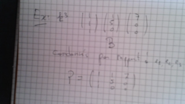 - Exemples De Matrices De Passage
